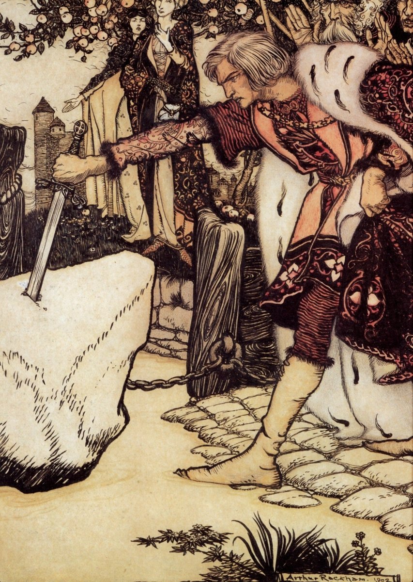 Stories of King Arthur 1910 - Arthur Rackham - 7 images