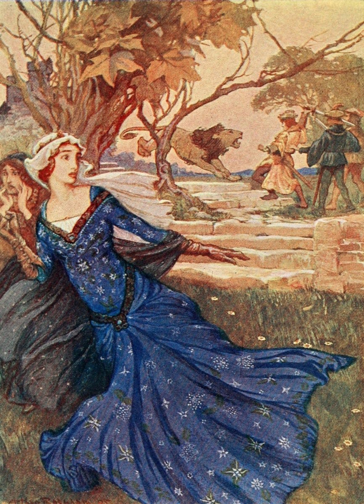 Stories of King Arthur 1910 - Arthur Rackham - 7 images