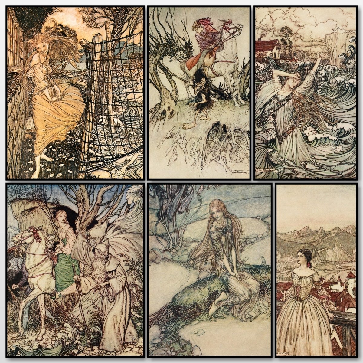 Arthur Rackham Illustrations in the Public Domain