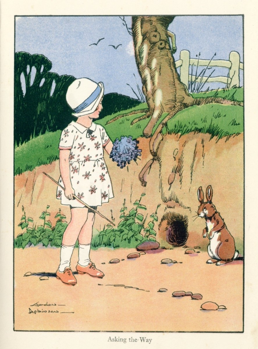 Gordon Robinson (1885-1952) - Asking the Way 1930s