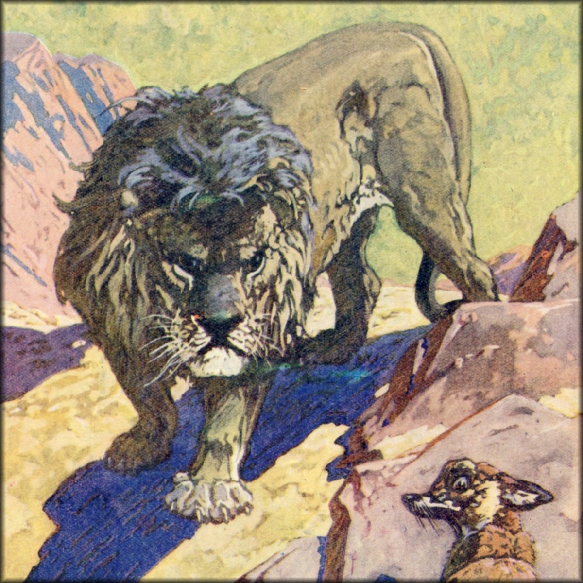 Harry Rountree (1878-1950) - The Fox and the Lion 1930s