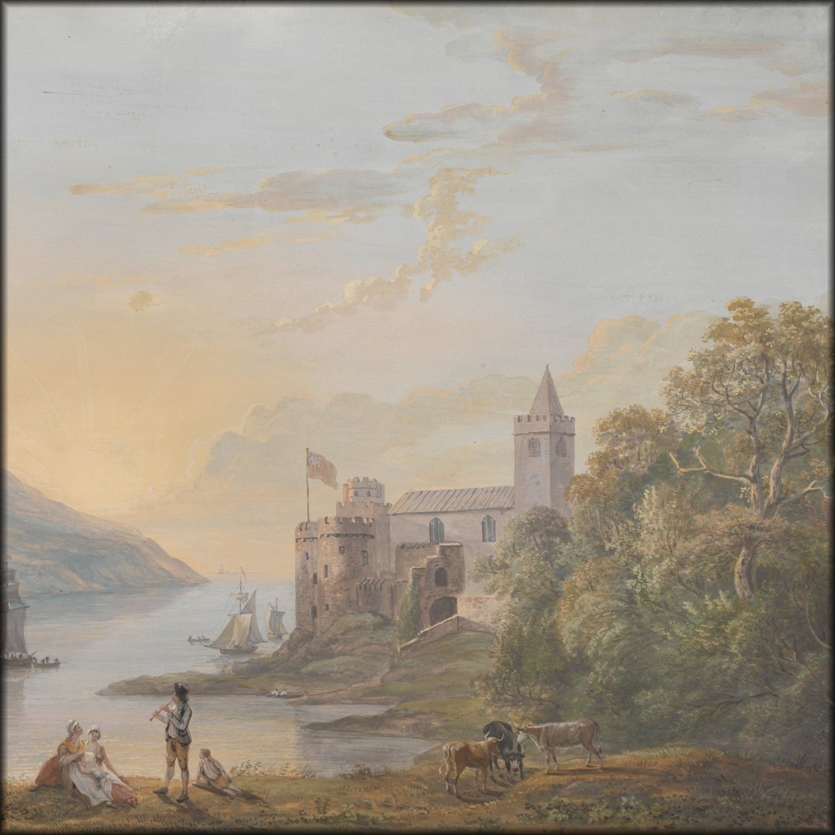 Paul Sandby (1731-1809) - Dartmouth Castle 1794