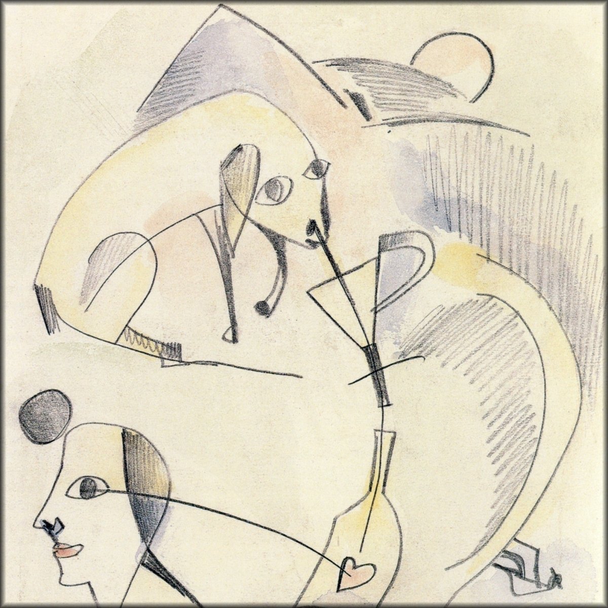 Kurt Schwitters (1887-1948) - The Pig Sneezes to the Heart 1919