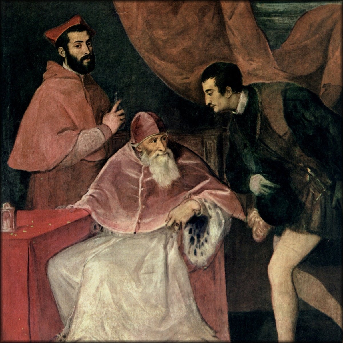 Titian (c.1488-1576) - Pope Paul III with his Grandsons 1546