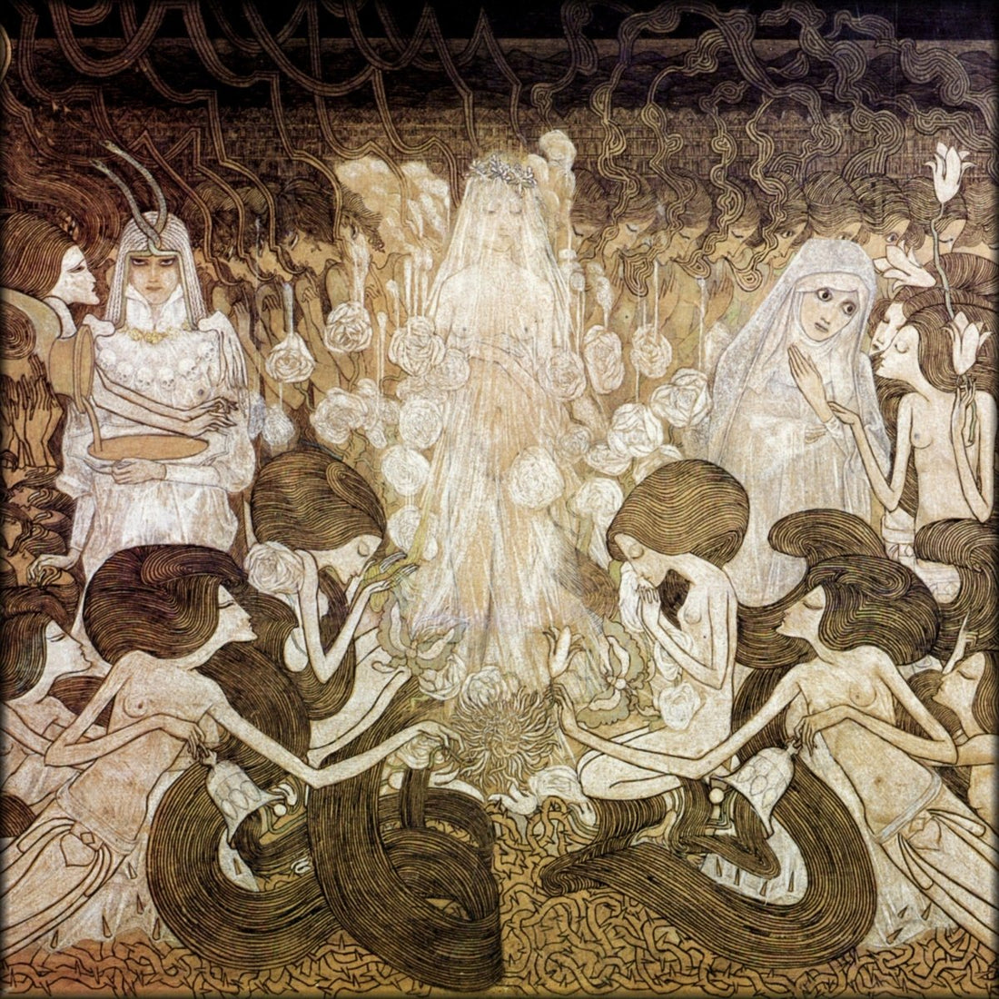 Jan Toorop (1858-1928) - The Three Brides 1893