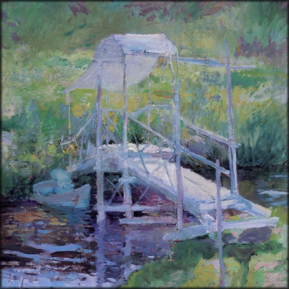 John Twachtman (1853-1902) - The White Bridge 1900