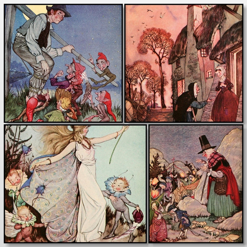 The Book of Elves & Fairies, 1918 - Milo Winter - 4 images