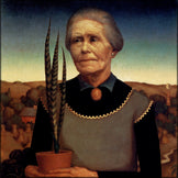Grant Wood (1891-1942) - Woman with Plant 1929