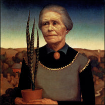 Grant Wood (1891-1942) - Woman with Plant 1929